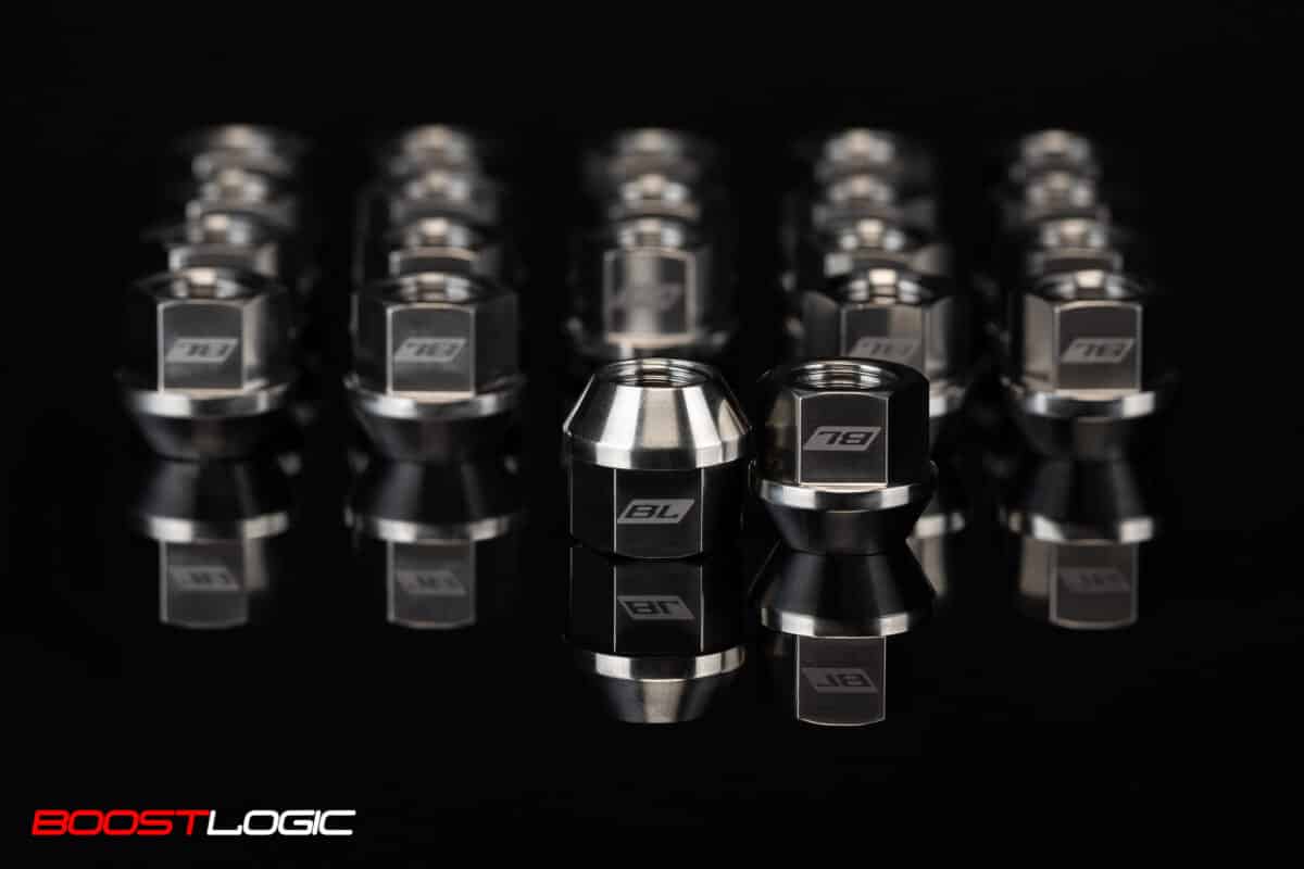 Boost Logic Huracan / R8 Titanium Acorn Style Lug Nuts Set of 20 - Boost Logic