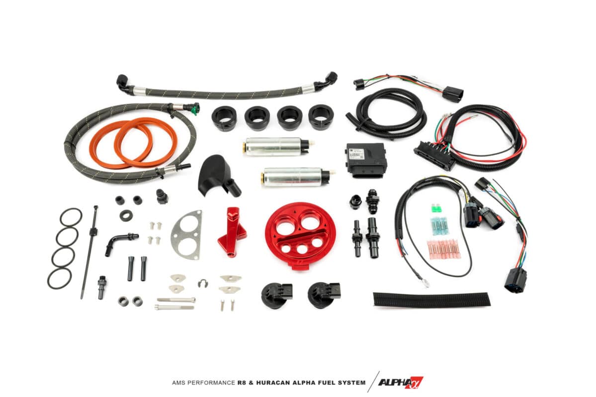 AMS PERFORMANCE R8/HURACAN ALPHA FUEL SYSTEM – TWIN PUMP KIT - Boost Logic